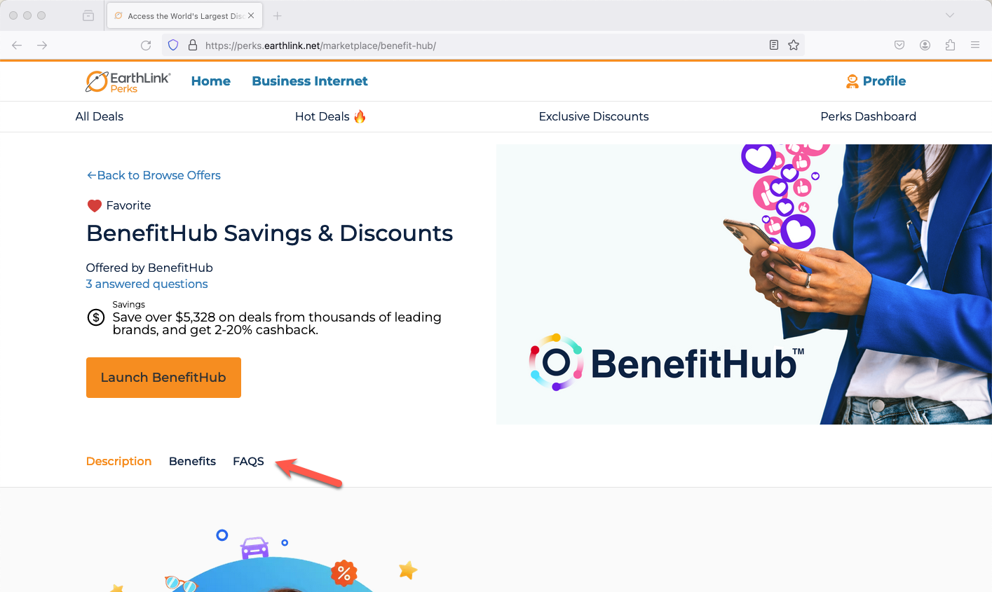 EarthLink Perks FAQs