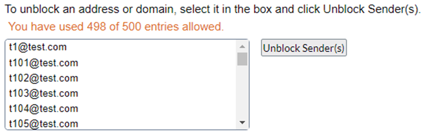 Blocking an Email or Domain in WebMail